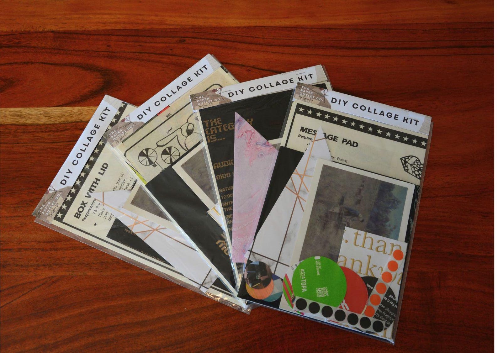 Curated Collage Kit | 20-piece Modern and Vintage Ephemera for ...
