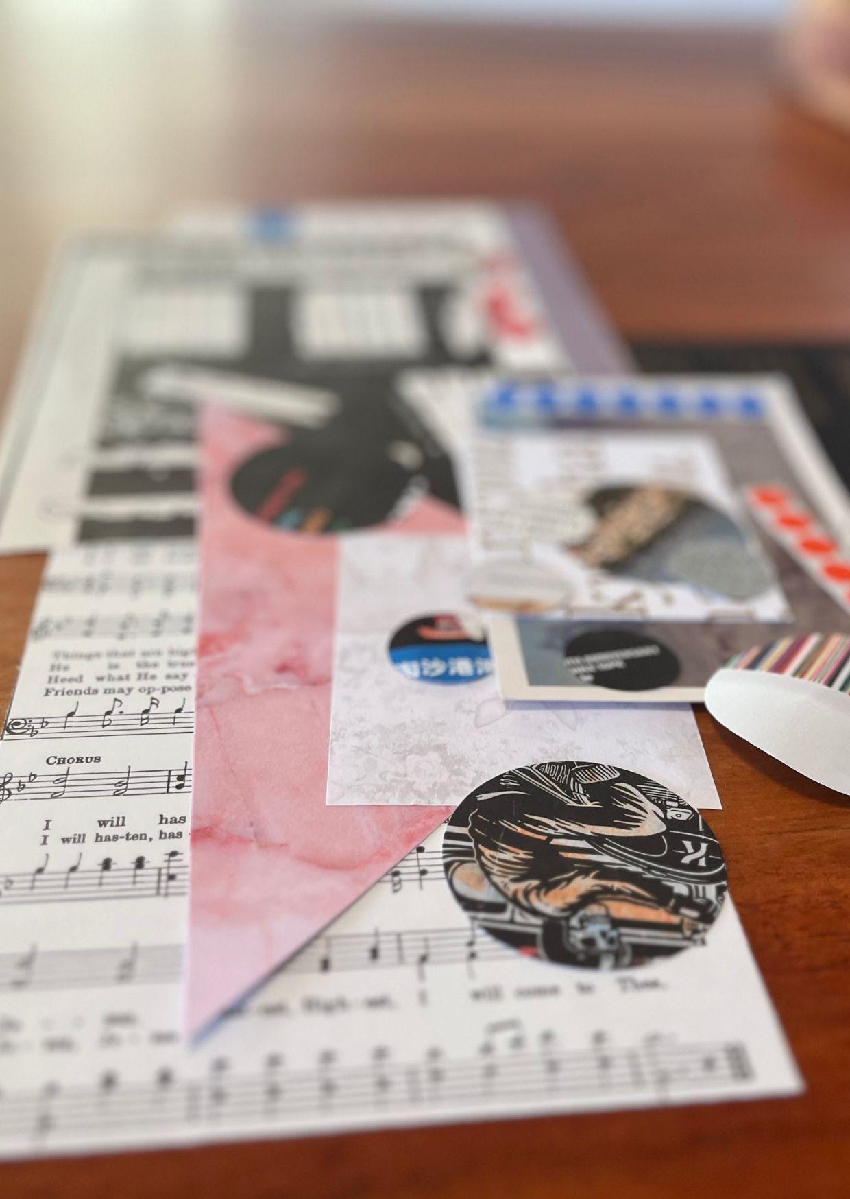 Curated Collage Kit | 20-piece Modern and Vintage Ephemera for ...