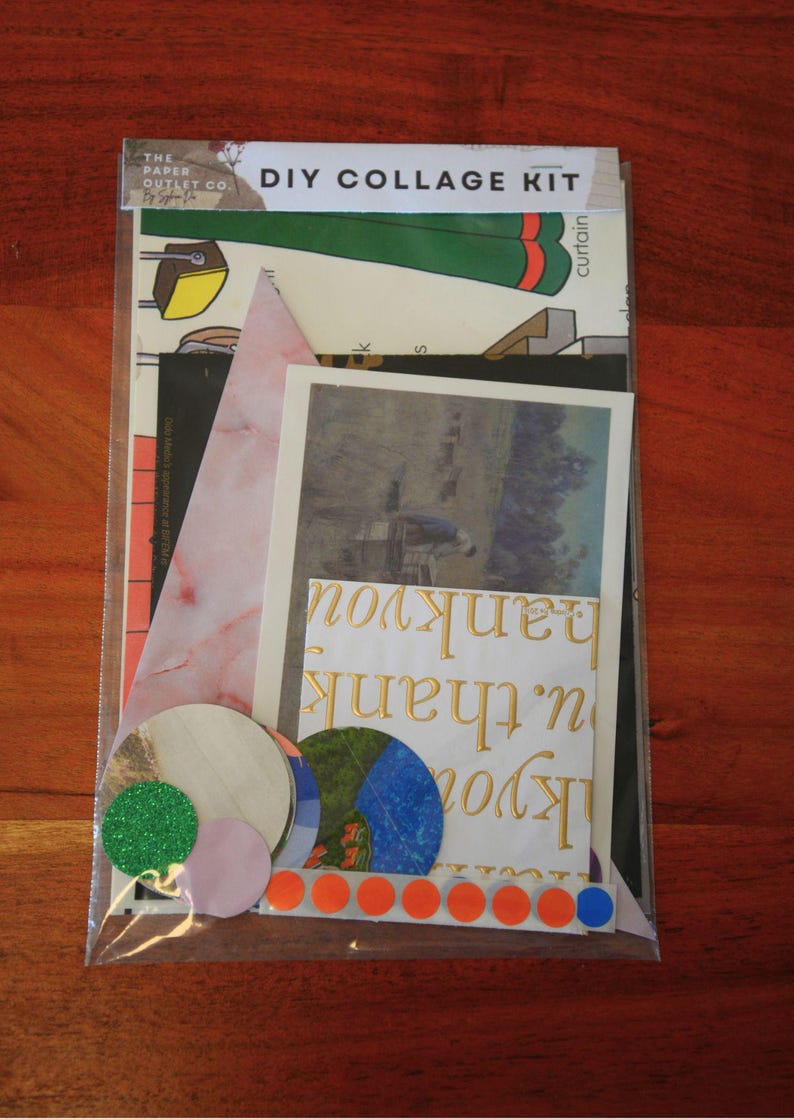 Curated Collage Kit | 20-piece Modern and Vintage Ephemera for ...