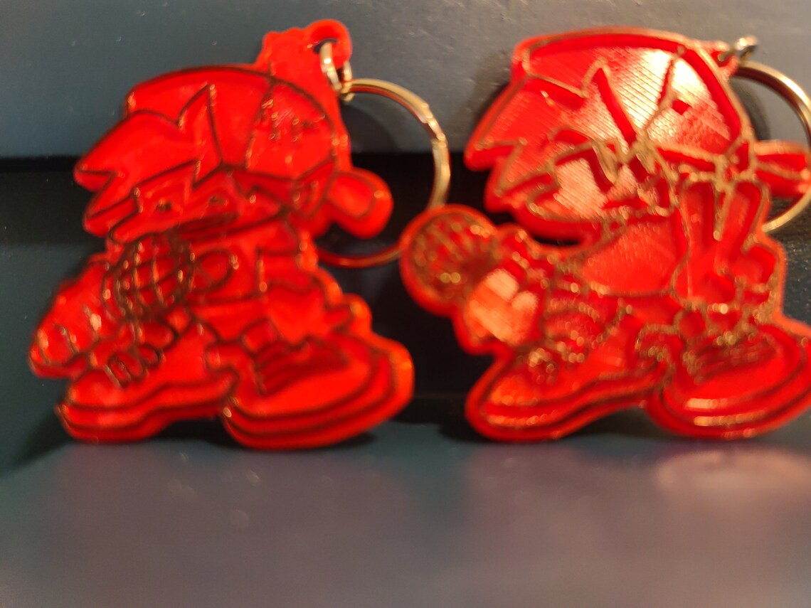 3d Printed Fnf Friday Night Funkin' Key Chains 2 and | Etsy Denmark