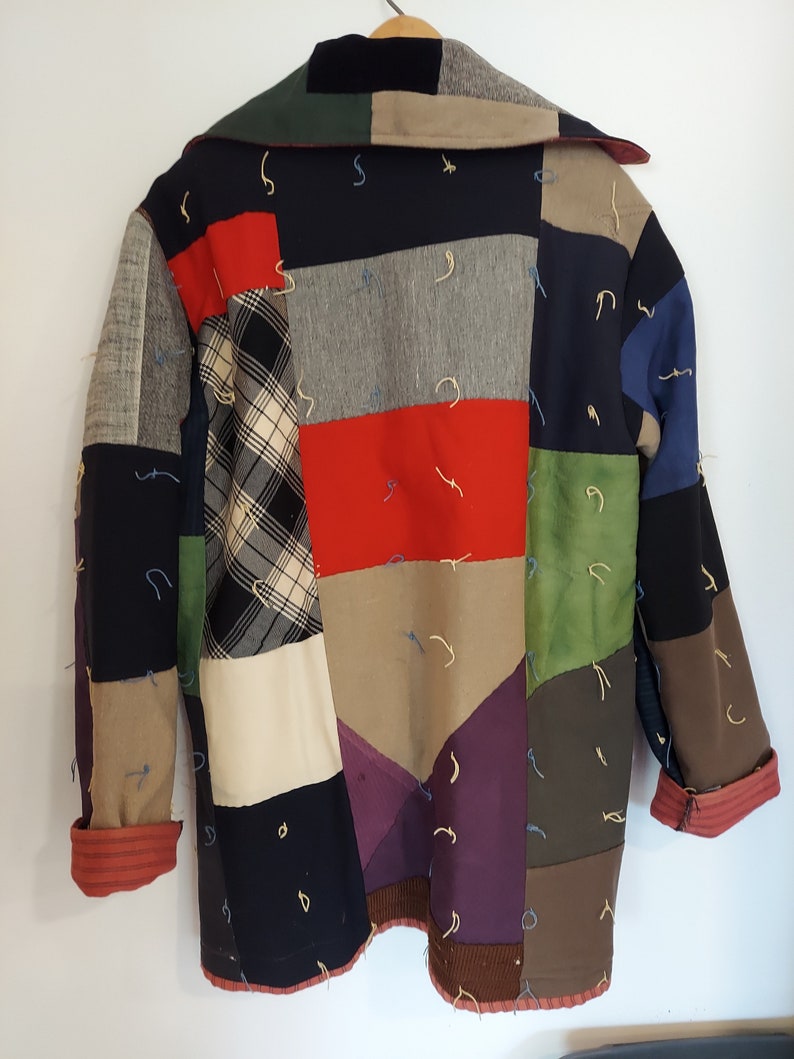 1930s-40s Wool Patchwork Chore Coat - Etsy