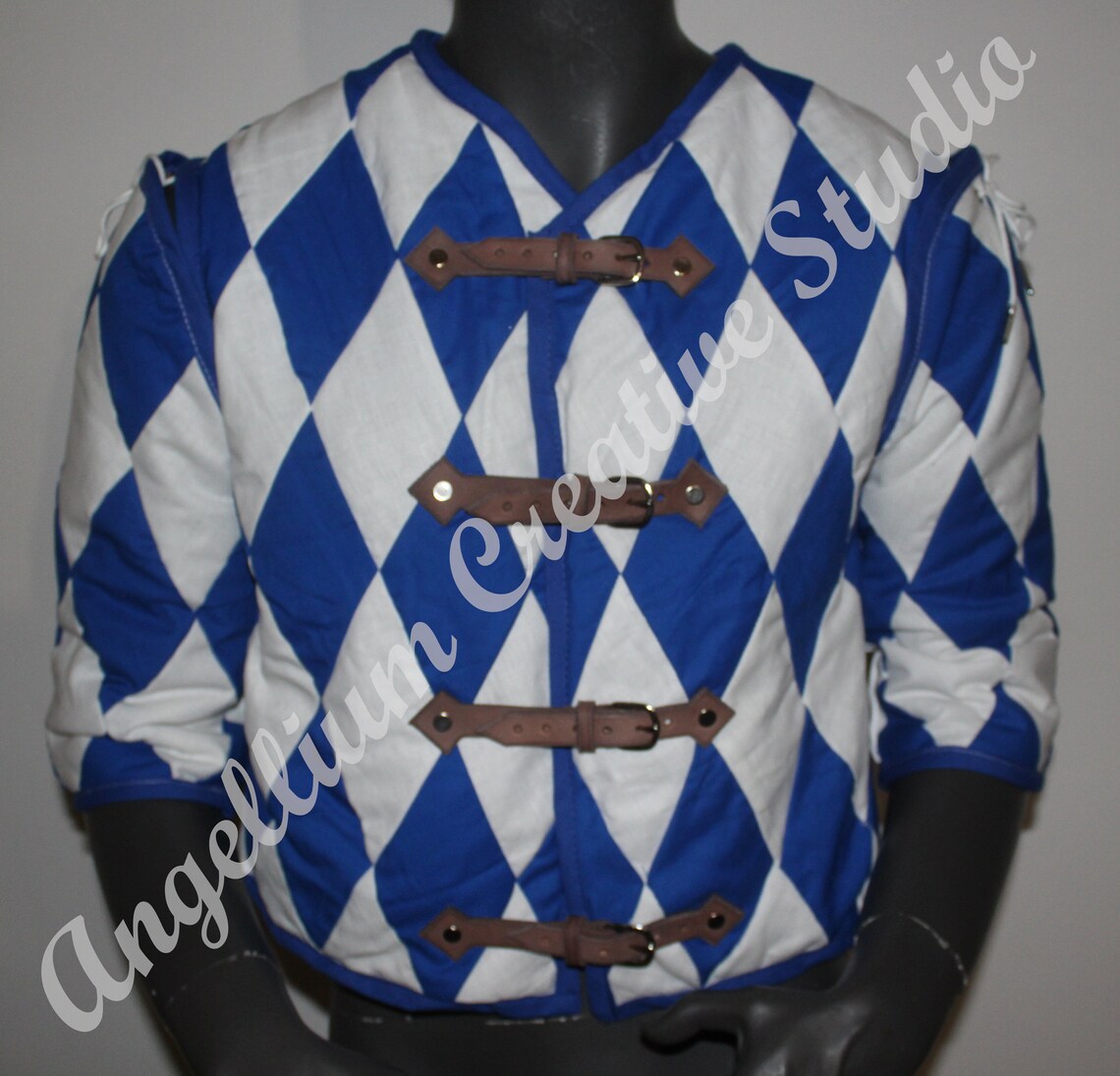 Short Gambeson Diamond Pattern Fancy Gambeson Over Chainmail - Etsy