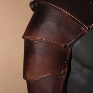 Leather Shoulder Guard, Shoulder Armor (universal - L/R Shoulder) - Etsy