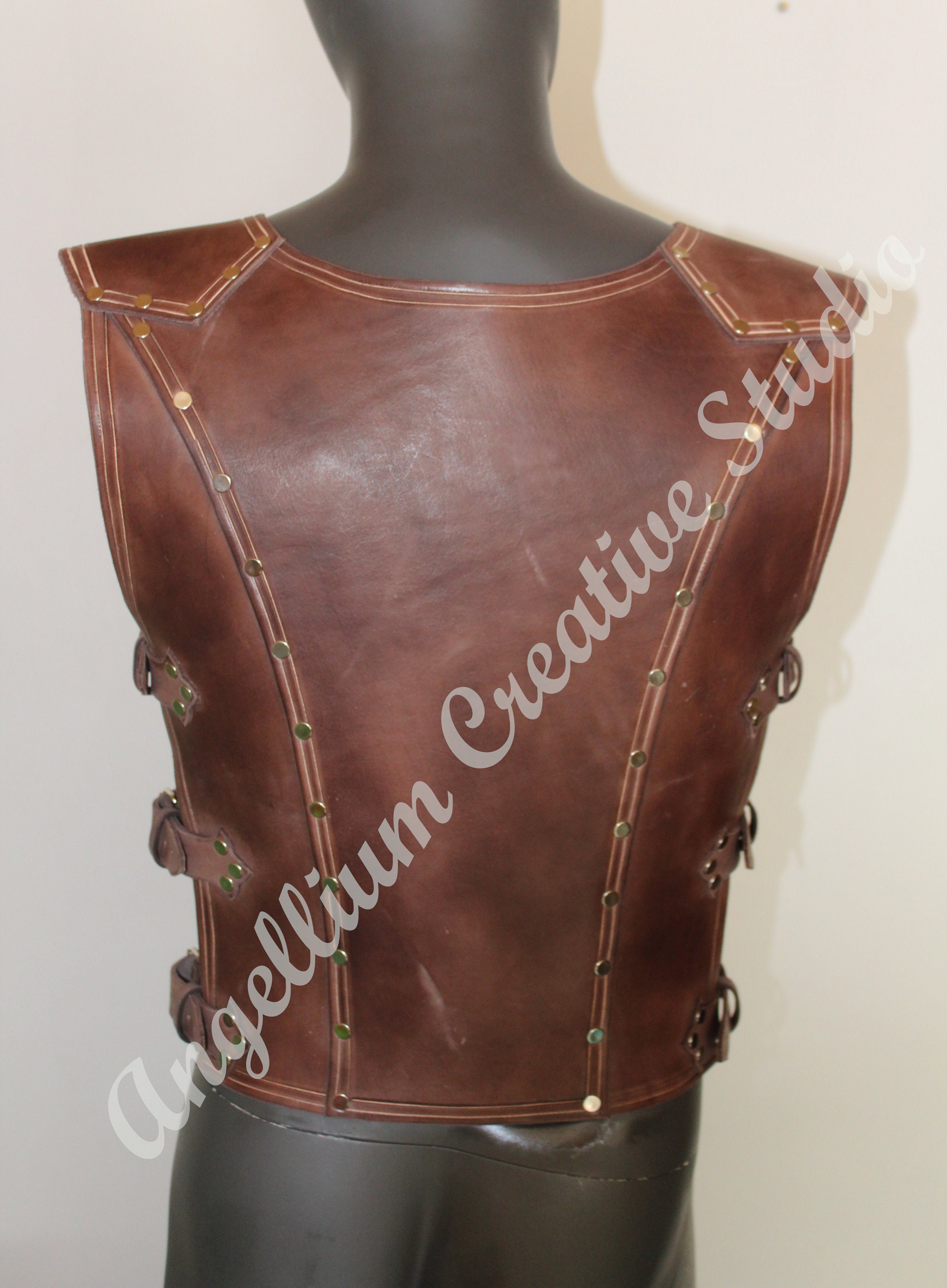 Chest Armor Chest Guard Leather Armor Shoulder Armor - Etsy
