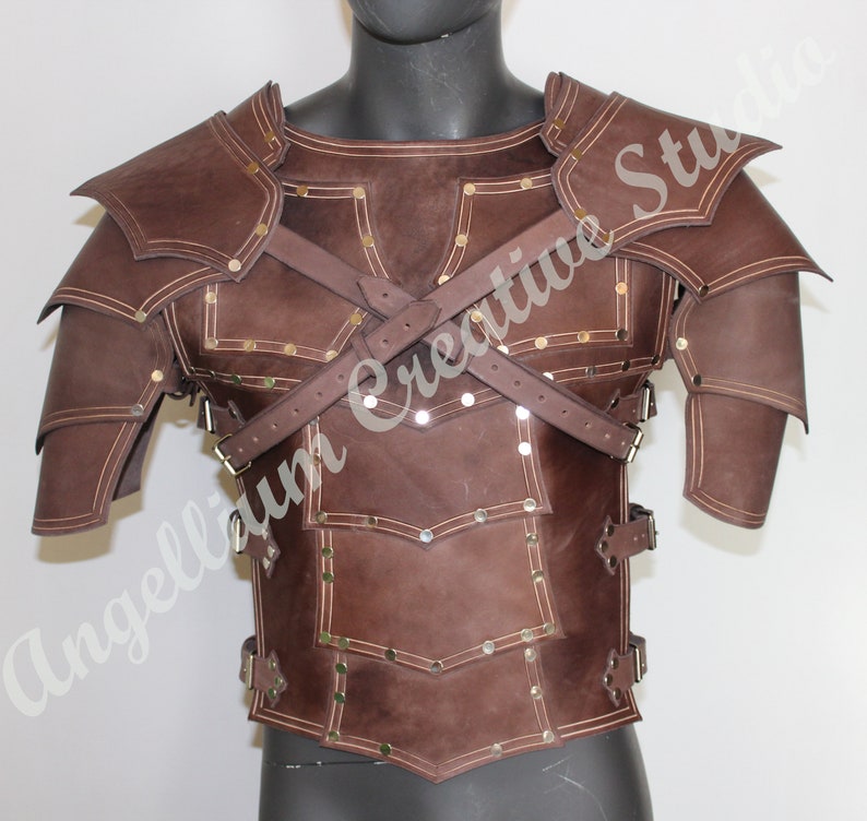 Chest Armor Chest Guard Leather Armor Shoulder Armor - Etsy