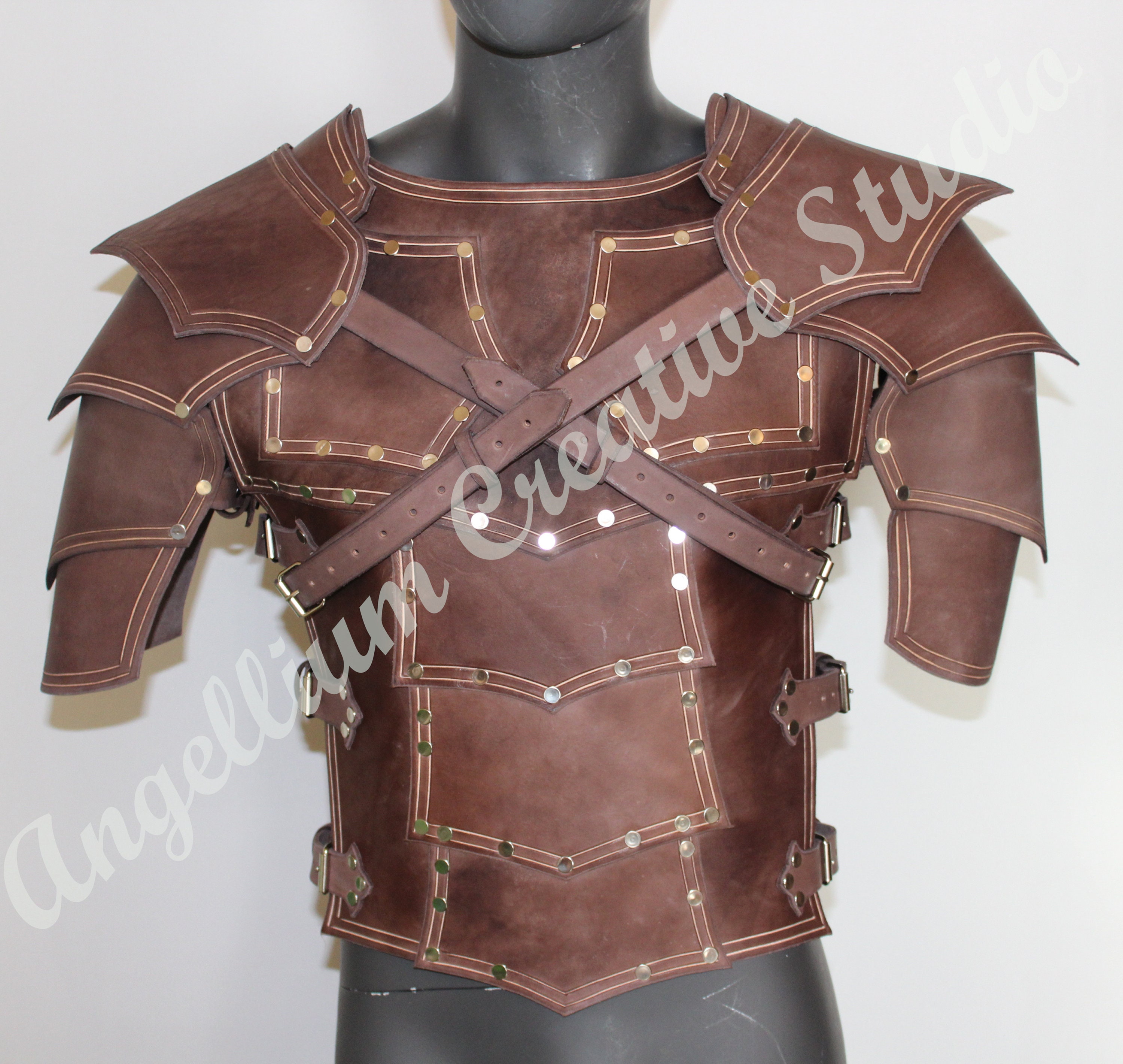 Chest Armor Chest Guard Leather Armor Shoulder Armor - Etsy