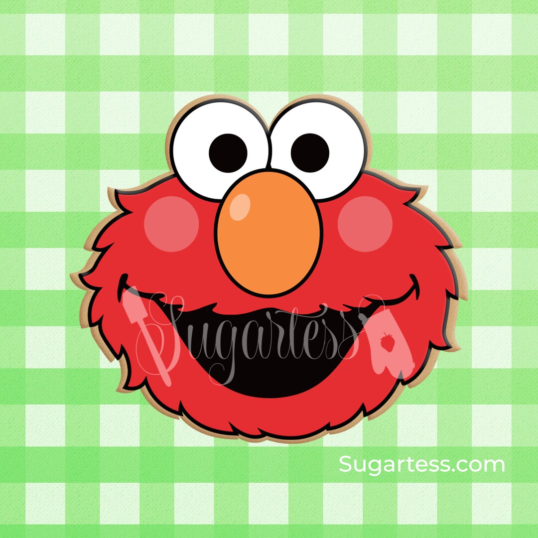 Cute Fluffy Red Monster Character Head Cookie Cutter - Etsy