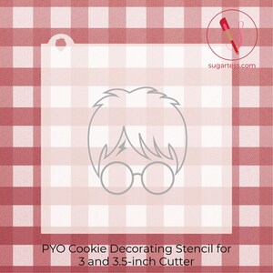 Wizard Silhouette Head Cookie Decorating Stencil and PYO Paint Your Own Cookie Stencil - Etsy