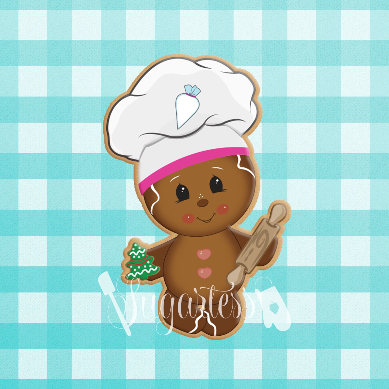 Baker Gingerbread Christmas Cookie Cutter - Etsy