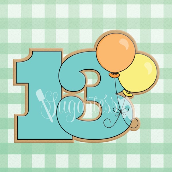Thirteen Cookie Cutter - Etsy