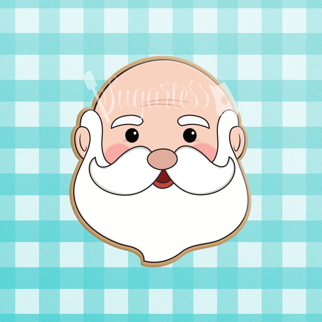 Santa Claus Bald Head Cookie Cutter - Etsy