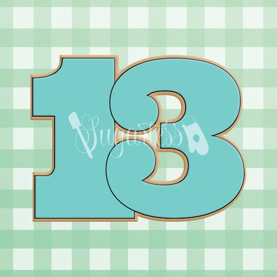 Number Thirteen Clip Art