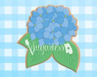 Hydrangea Cookie Cutter & Fondant Cutter by the Cookie Artisan tutorial ...