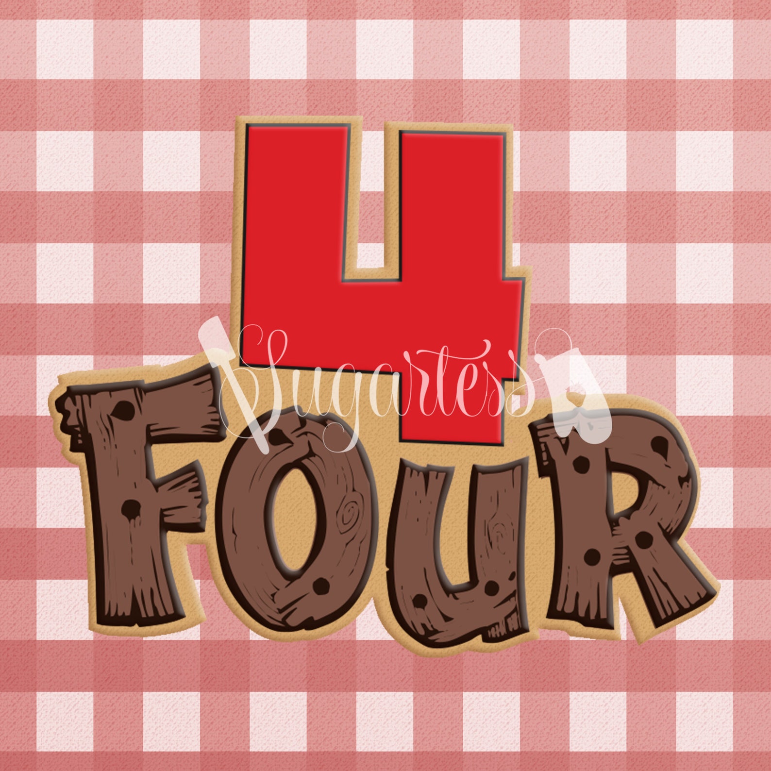 Lumberjack Wood Plank Lettered Numbers 1 10 Cookie Cutters - Etsy