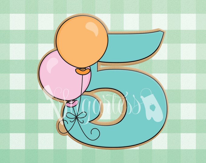 Number Five Cookie Cutters With Handwritten Script Lettering for 5th ...