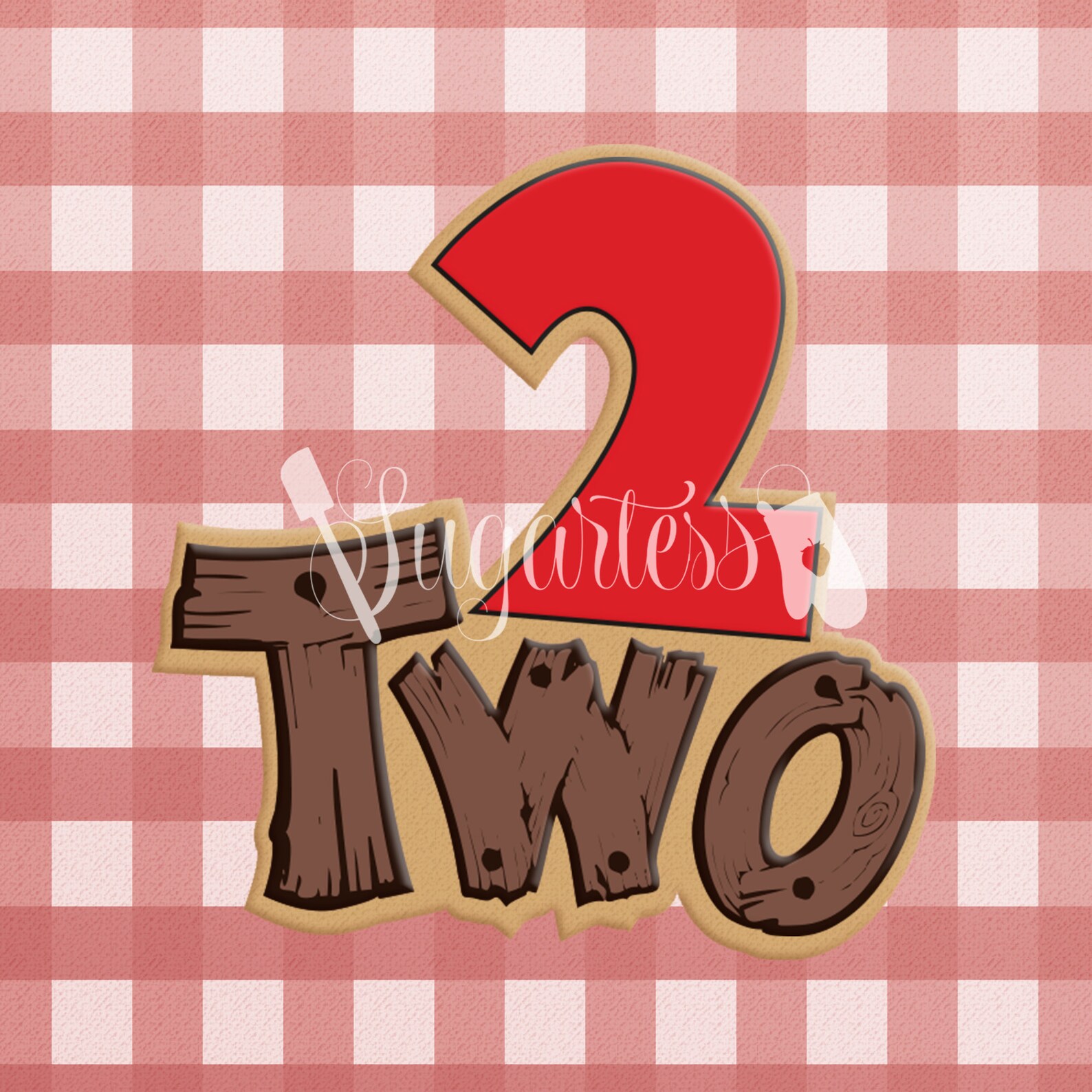 Lumberjack Wood Plank Lettered Numbers 1 10 Cookie Cutters - Etsy