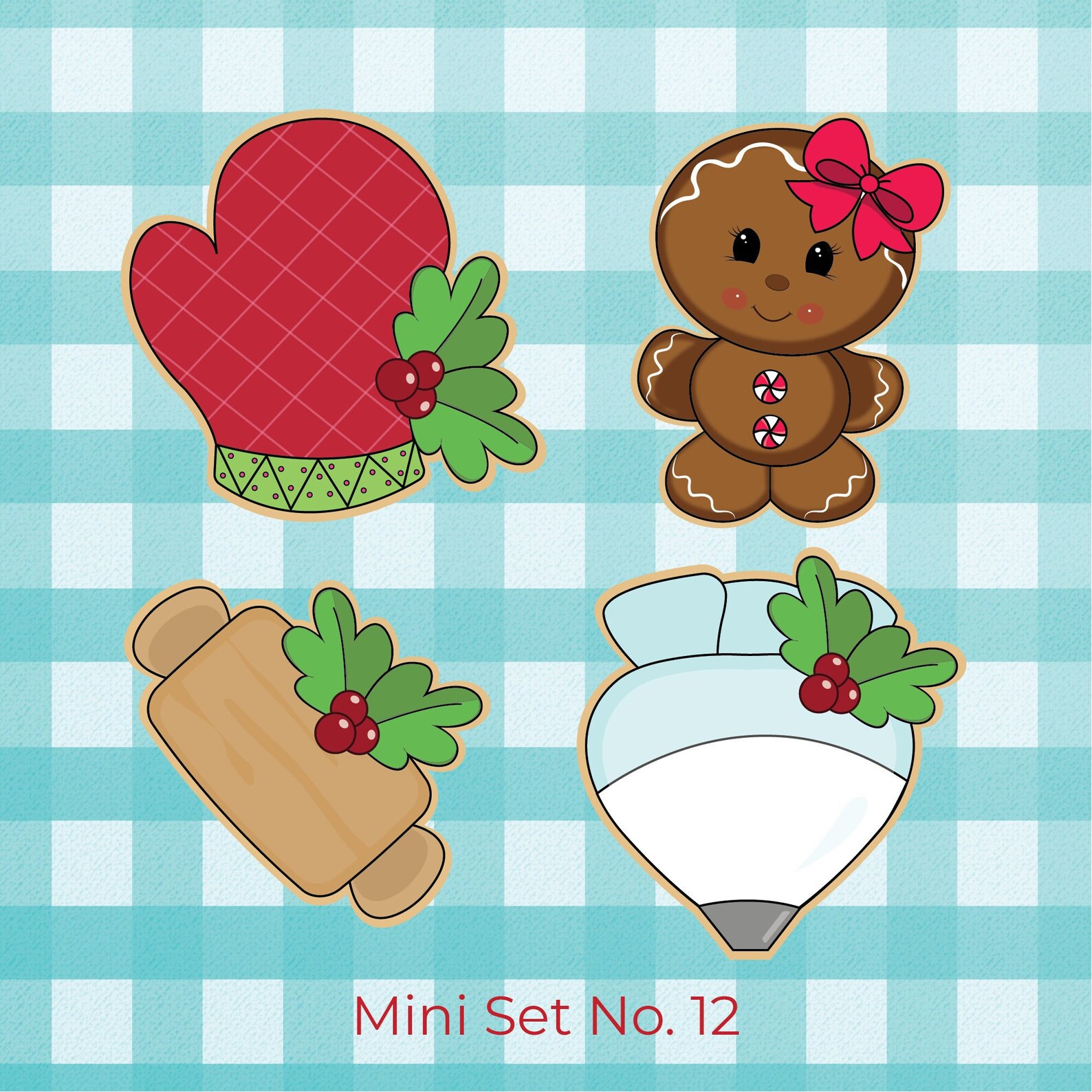 Christmas Mini Cookie Cutter Set 12 Advent Calendar - Etsy