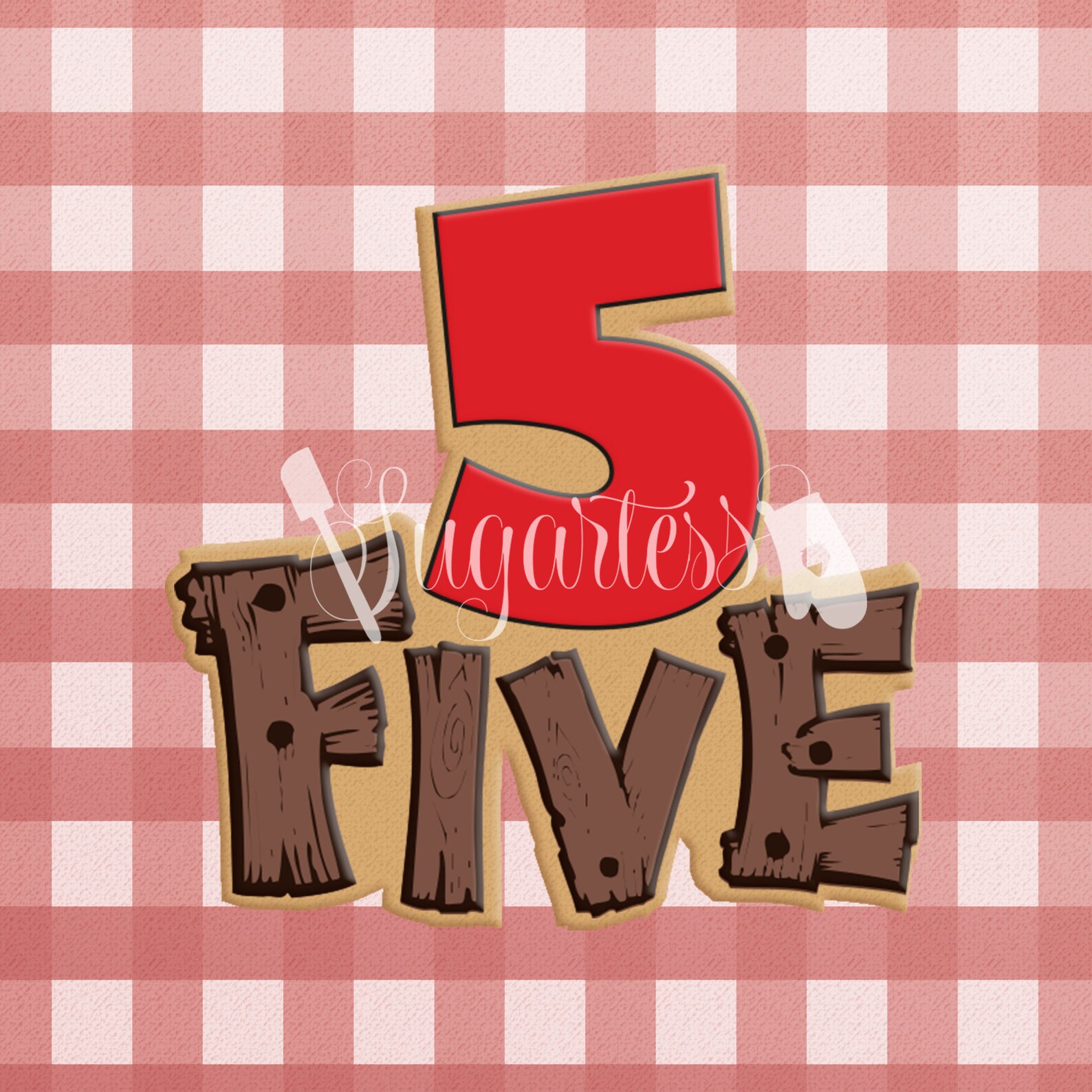 Lumberjack Wood Plank Lettered Numbers 1 10 Cookie Cutters - Etsy