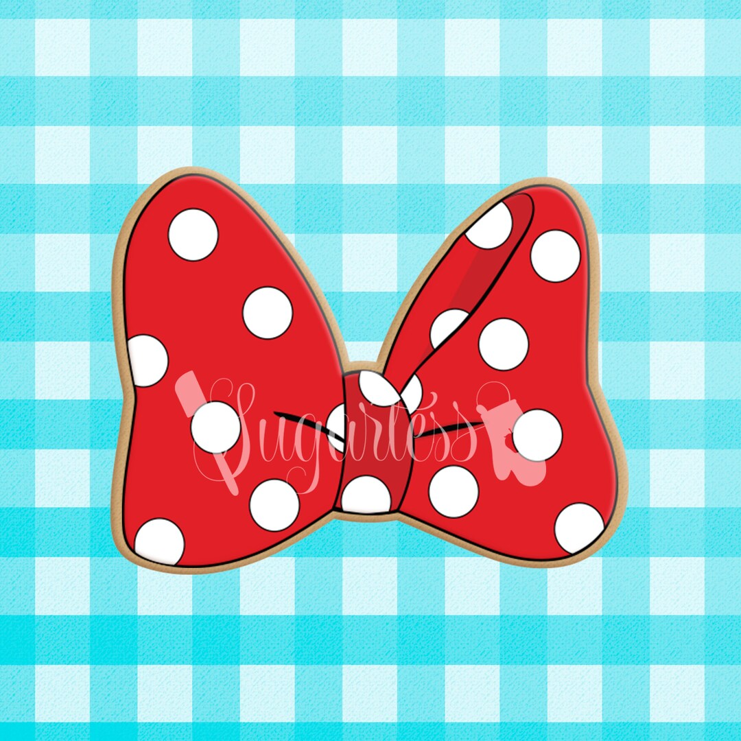 Cartoon Girl Mouse Head Bow Cookie Cutter - Etsy