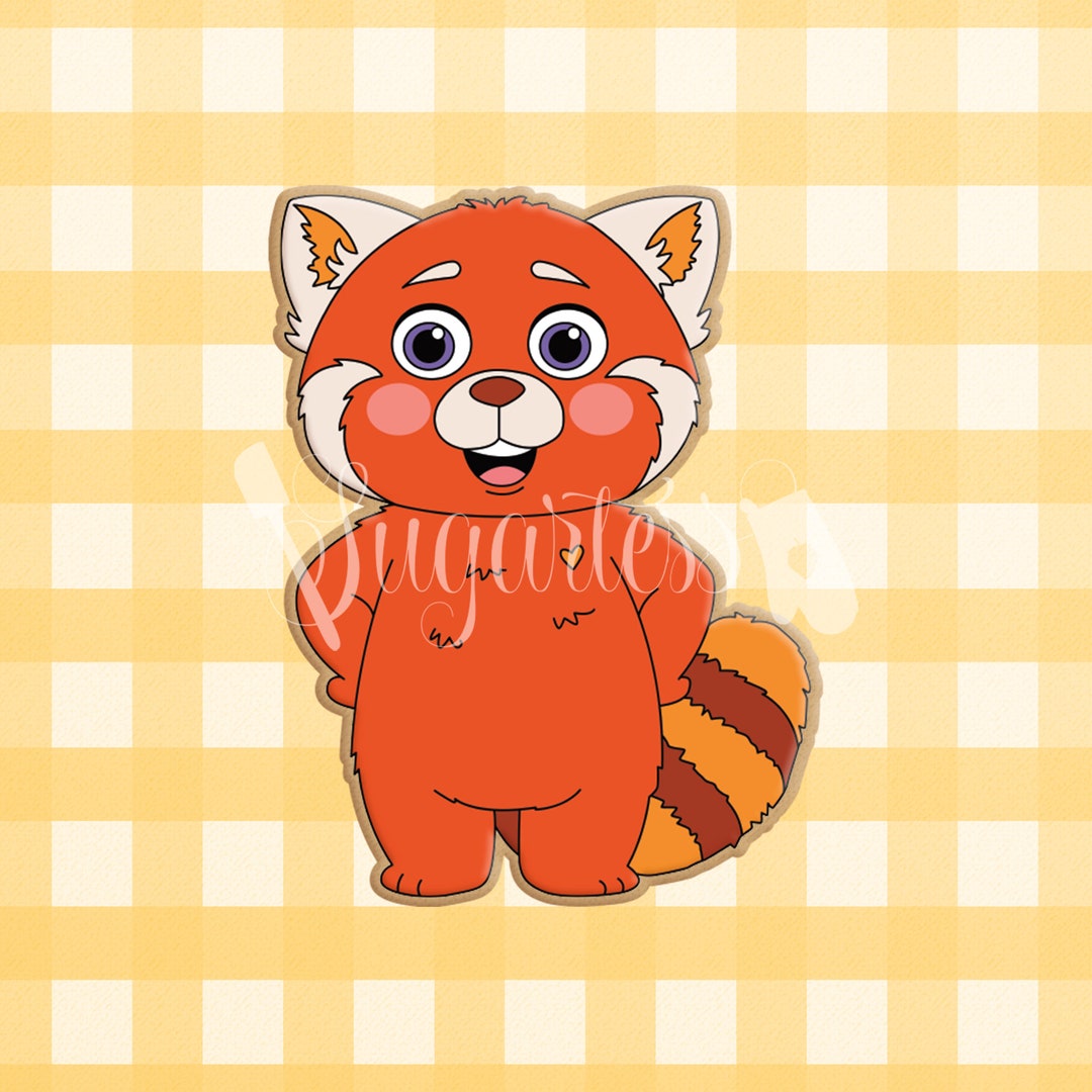 Red Panda Standing Cartoon Cookie Cutter - Etsy