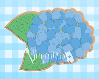 Hydrangea Cookie Cutter & Fondant Cutter by the Cookie Artisan tutorial ...