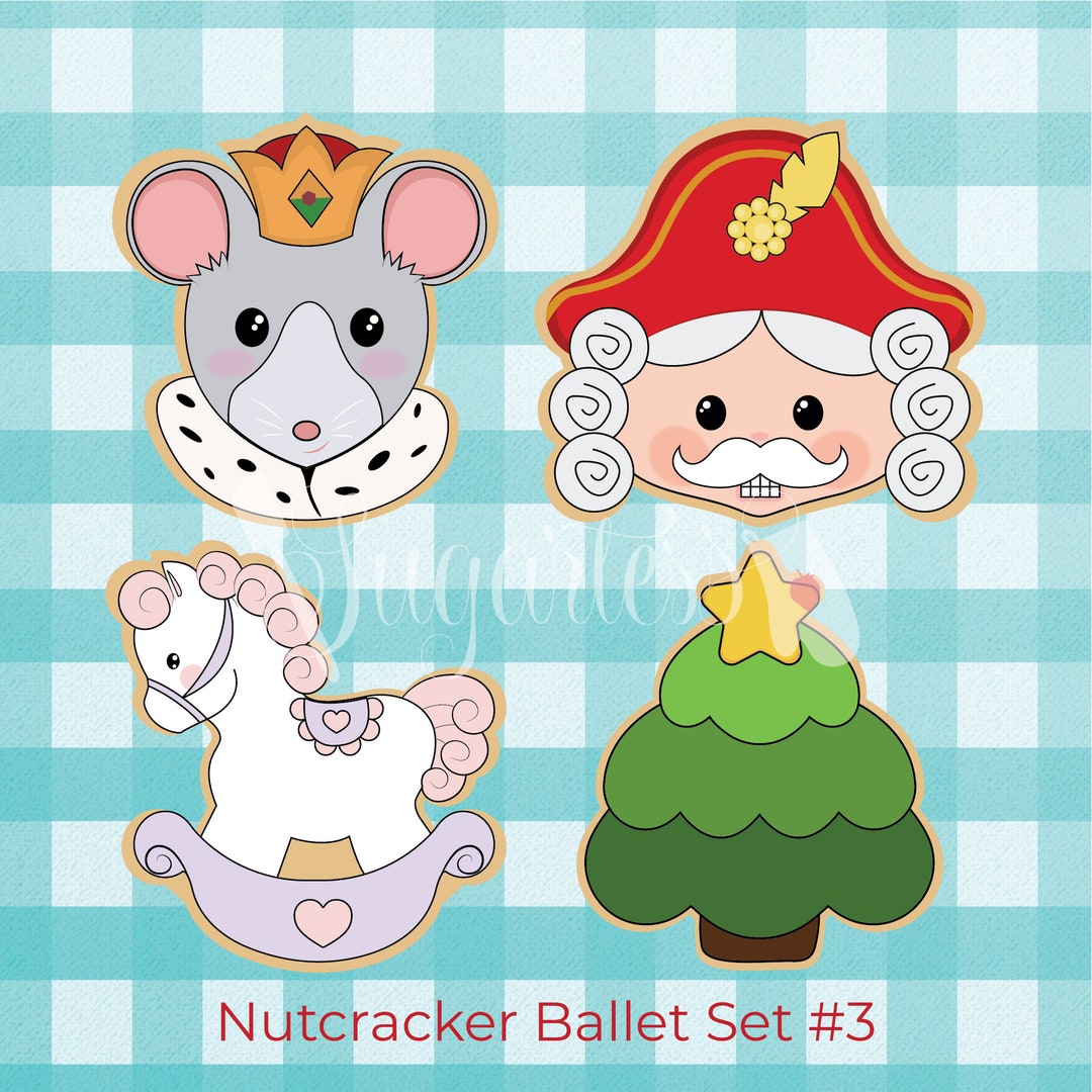 Christmas Nutcracker Ballet Cookie Cutter Set 3 Also Mini Sizes for ...