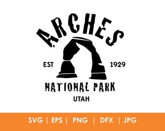 PNG, SVG Delicate Arch Instant Download; Moab Utah, Arches National ...