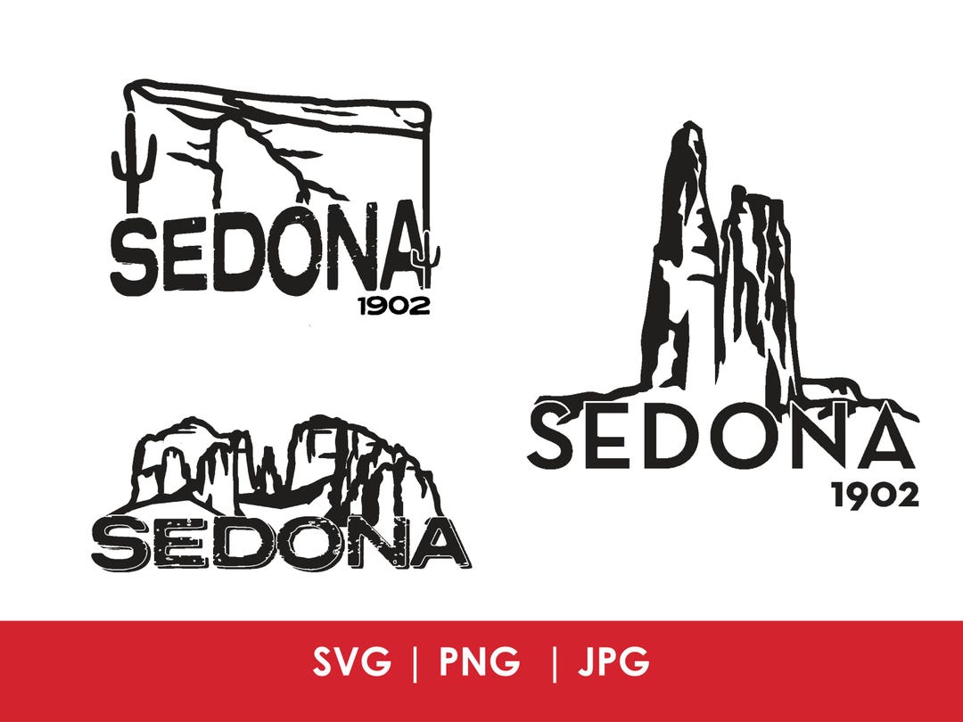Sedona Svg, Png, Jpg, Cut File, Souvenir, Vector, Instant Download ...
