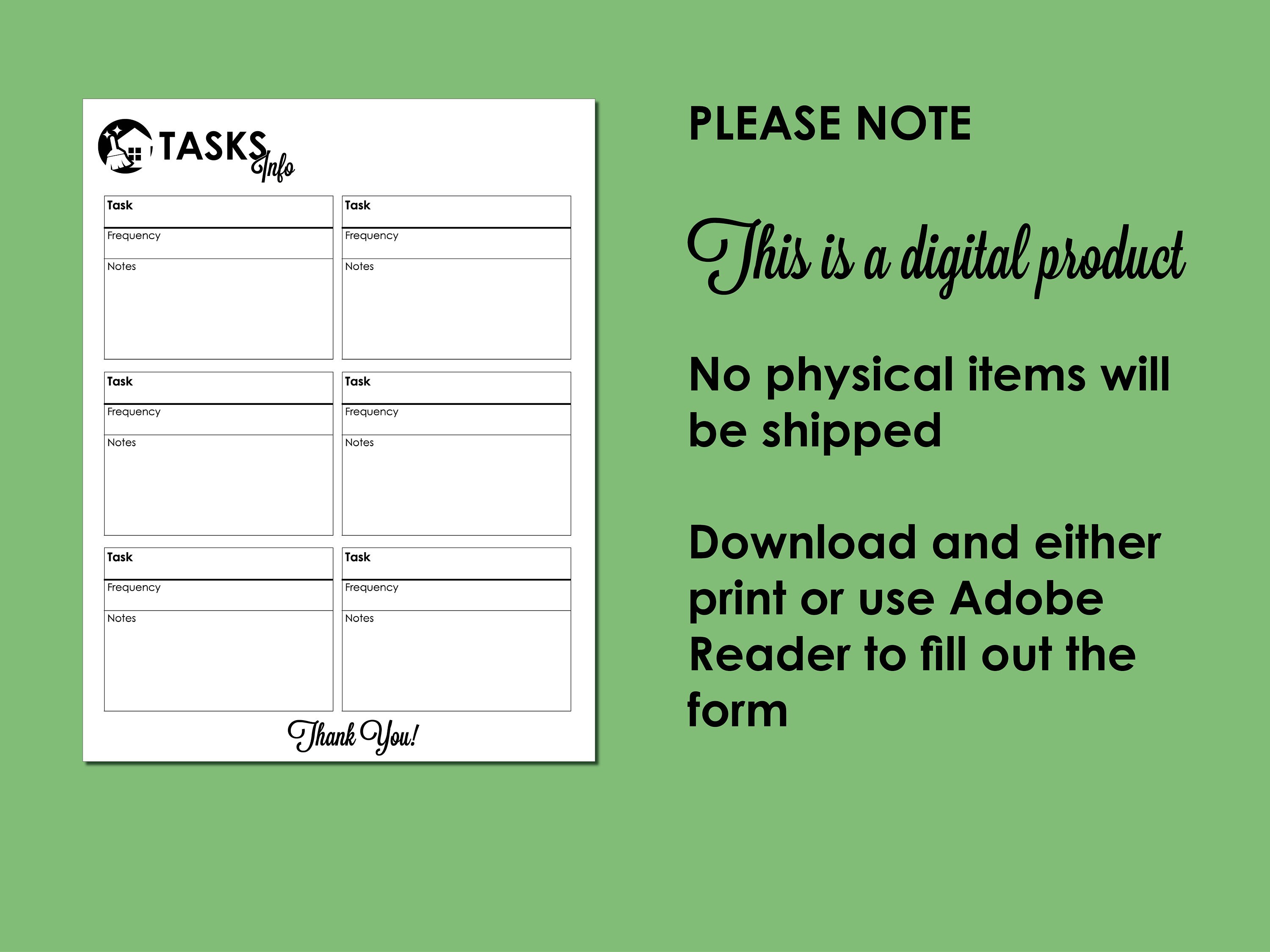 House Sitter Guide | Editable PDF | Plant Care Instructions ...