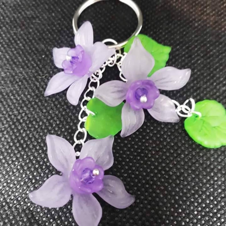 Flower Keyring - Etsy