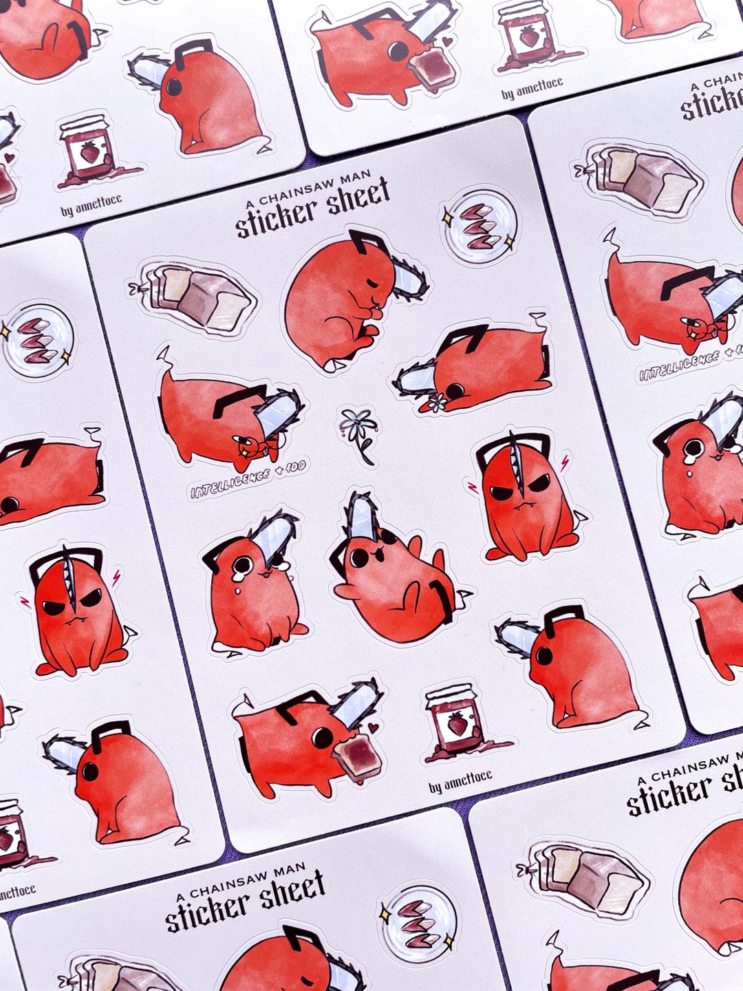 CHAINSAW Devil Dog Matte Vinyl Sticker Sheet - Etsy