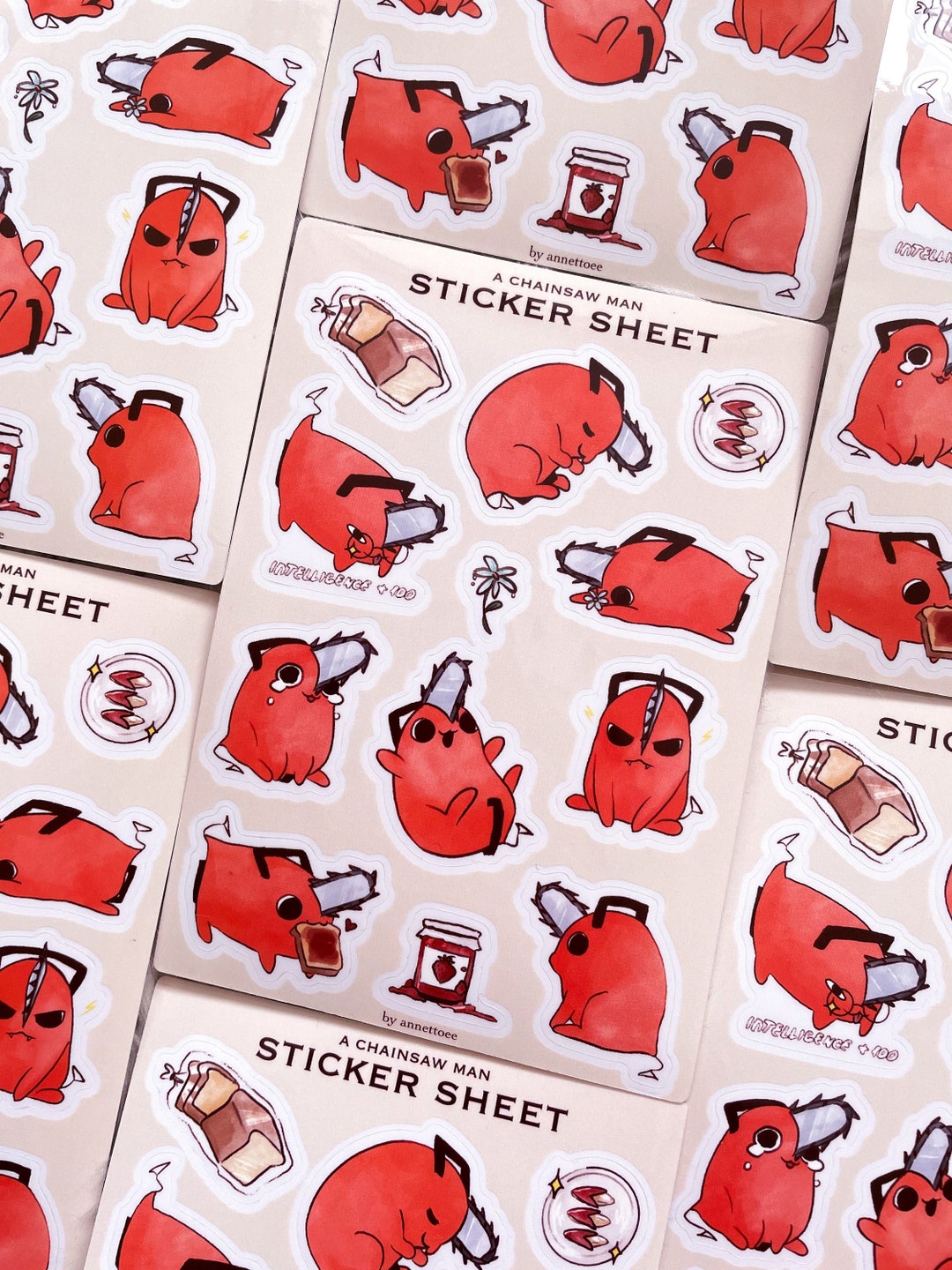 CHAINSAW Devil Dog Clear Vinyl Sticker Sheet - Etsy
