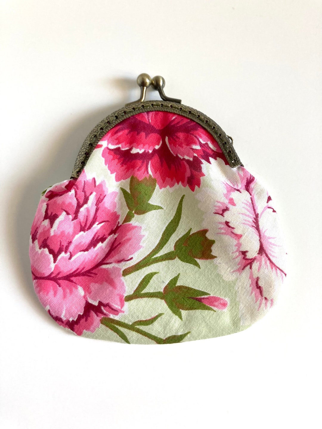 Vintage Handkerchief Kiss Clasp Coin Purse - Etsy