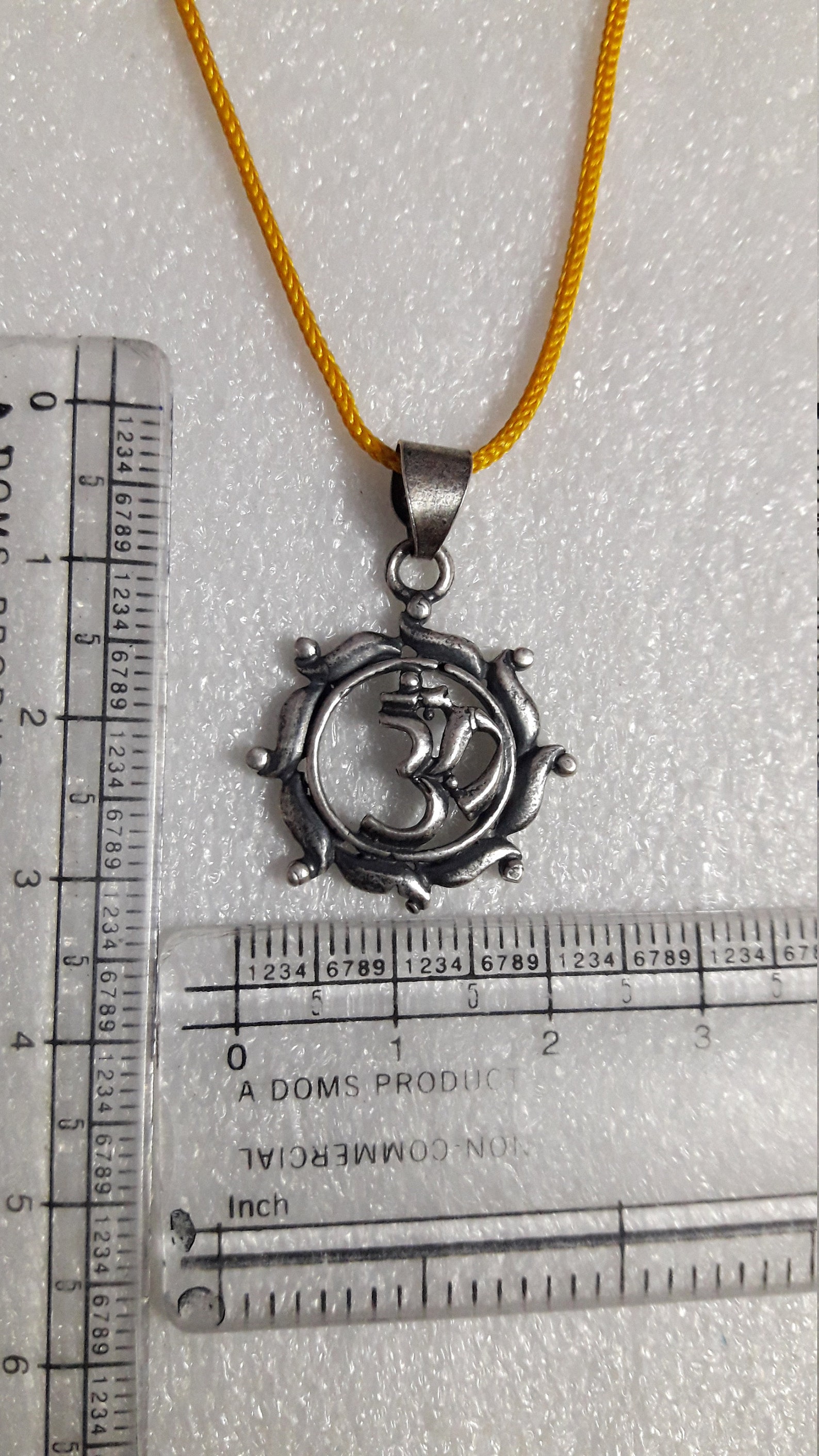 Handmade High Grade Sterling Silver Indian Charm Pendant Hindu | Etsy