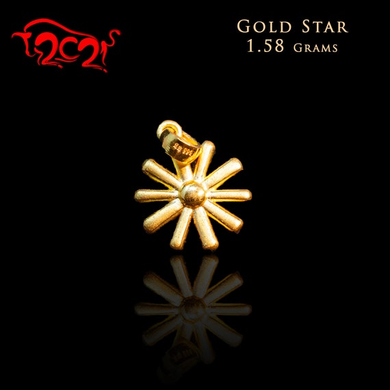 Gold Star 3D 24k Solid Gold Traditional Chinese New Year 2021 | Etsy