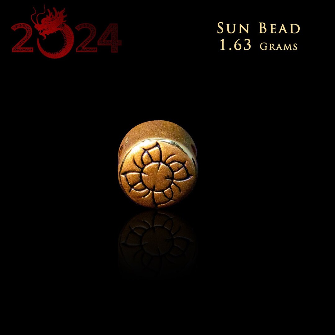 Sun Bead 3D 24k Solid Gold Traditional Chinese New Year 2021 Buddhist ...