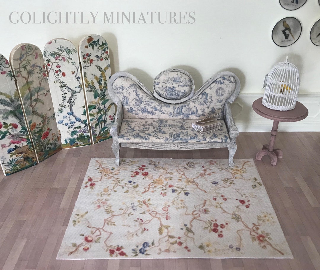 Miniature Floral Aubusson Rug French 17th Century Style - Etsy