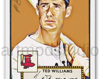 Ted williams | Etsy
