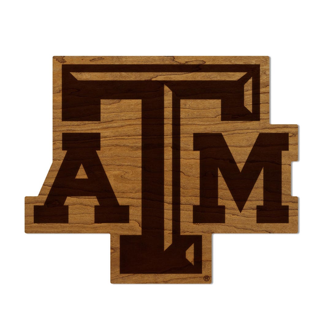 Texas A&M University TAM Logo Wall Hanging – Crafted From Cherry and ...