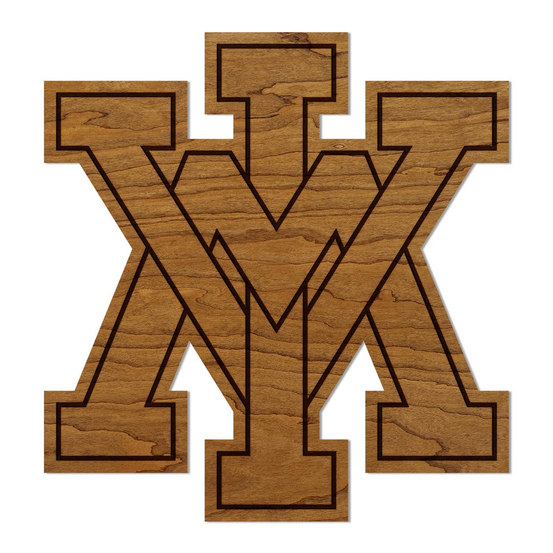 Virginia Military Institute Logo Wall Hanging - Crafted From Cherry and ...