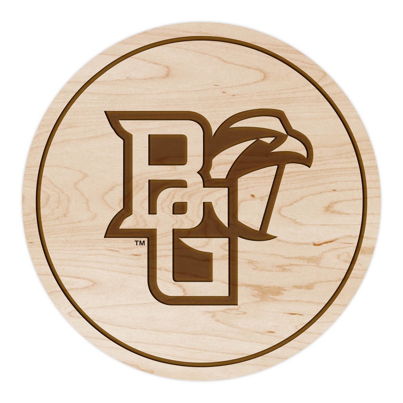 Bowling Green Falcons Coaster Crafted From Cherry or Maple - Etsy