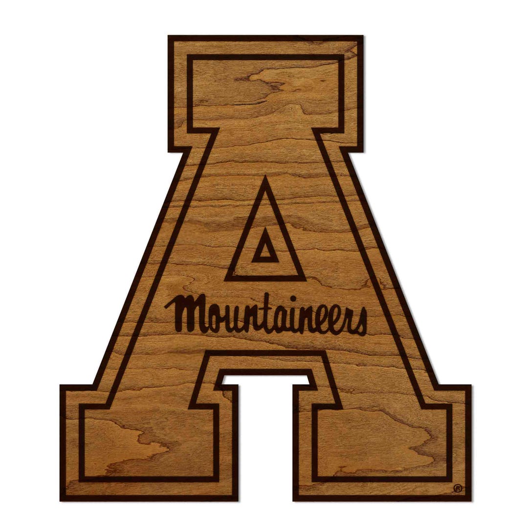 Appalachian State University Block A Logo Wall Hanging - Crafted From ...