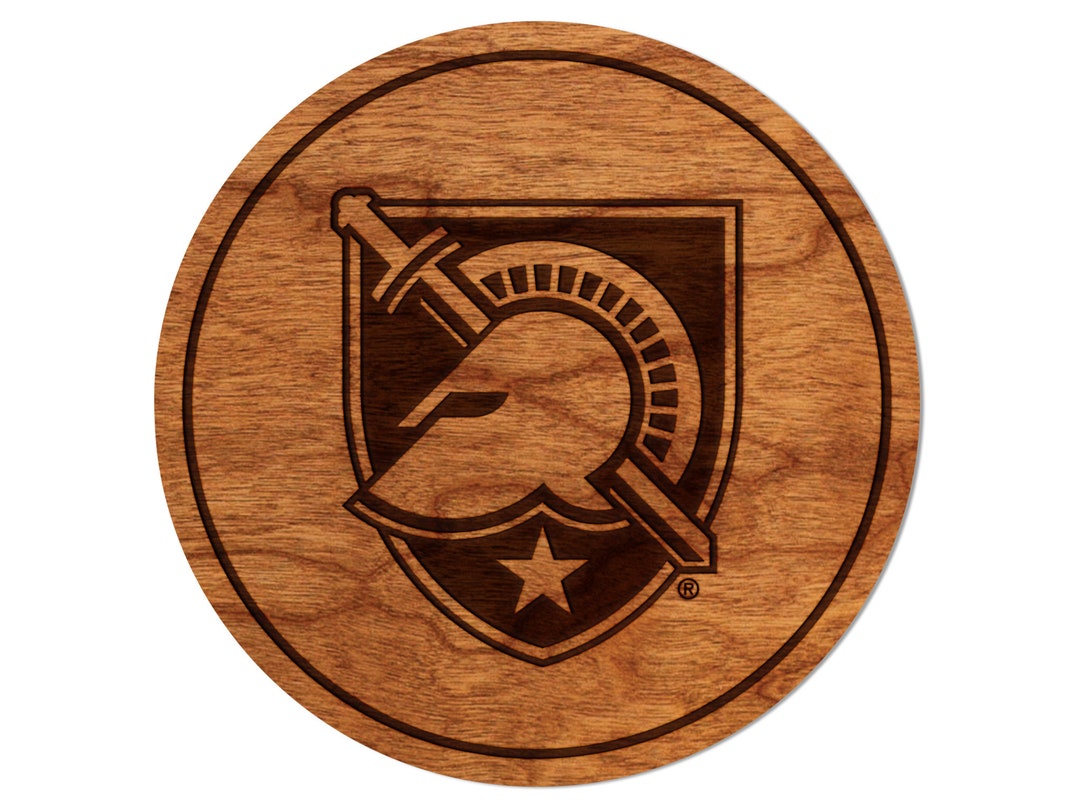West Point Army Black Knight Coaster Crafted From Cherry or Maple Wood ...