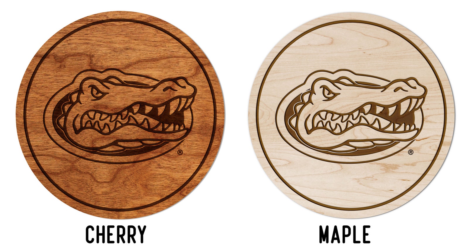 Florida Gators Coaster Crafted From Cherry or Maple Wood | Etsy