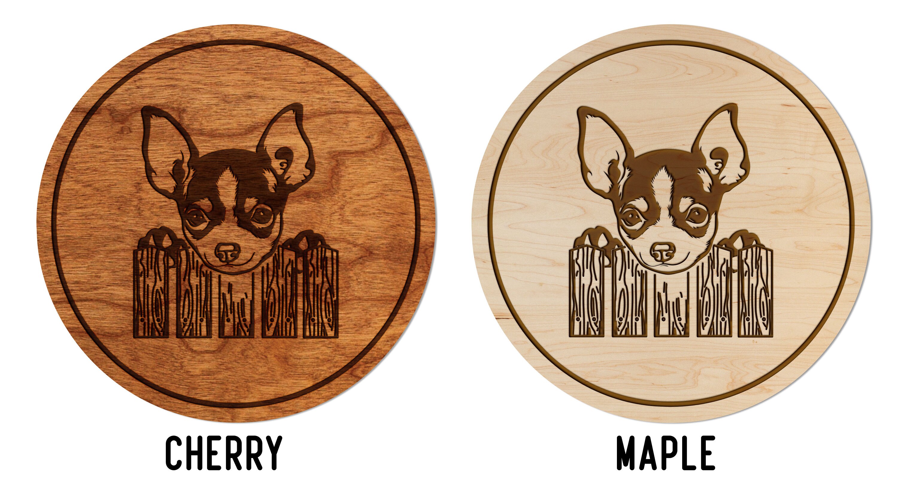 Dog Coaster Multiple Breeds Available Crafted From Cherry - Etsy