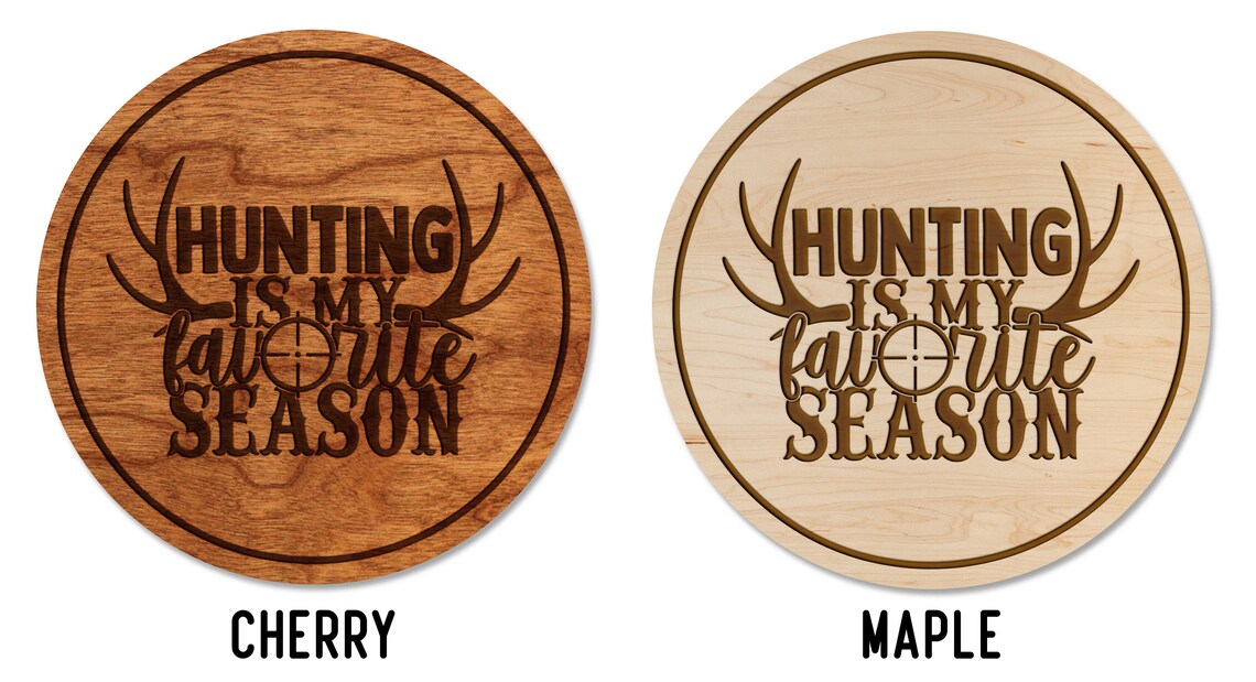 Deer Hunting Coaster Click To See Multiple Designs Crafted | Etsy