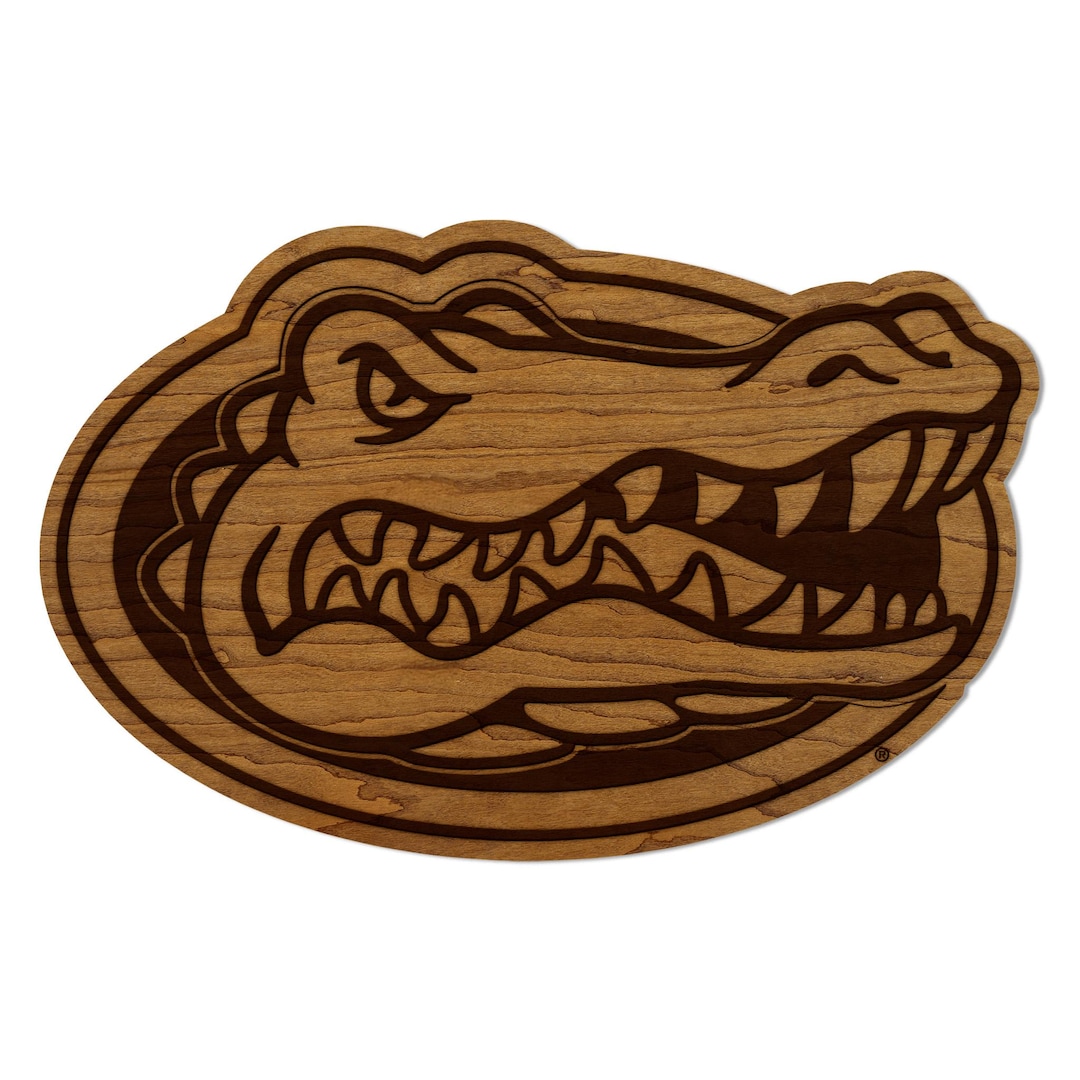 University of Florida Gators Cutout Wall Hanging - Crafted From Cherry ...