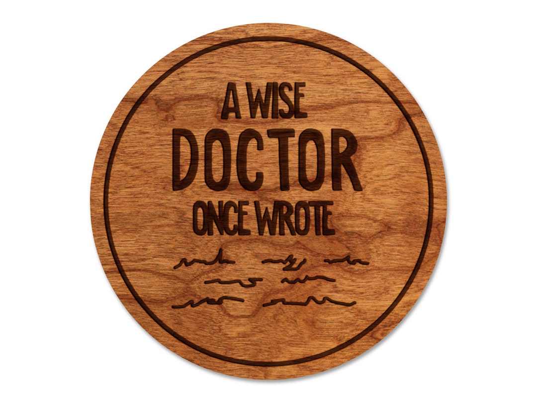 Doctor Coaster Crafted From Cherry or Maple Wood - Etsy