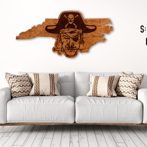 East Carolina University ECU Wall Hanging Crafted From Cherry or Maple ...