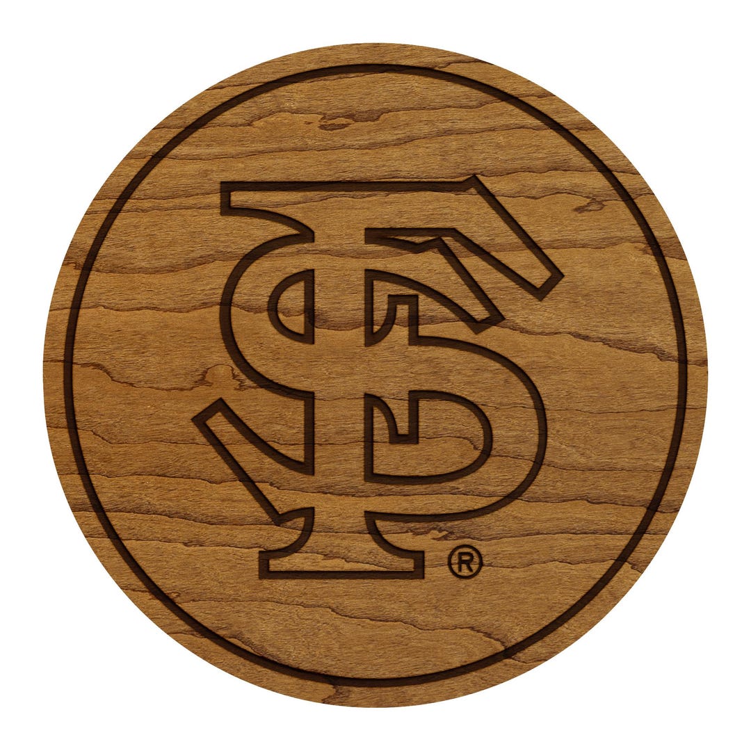Florida State University Monogram Coaster – Crafted From Cherry or ...